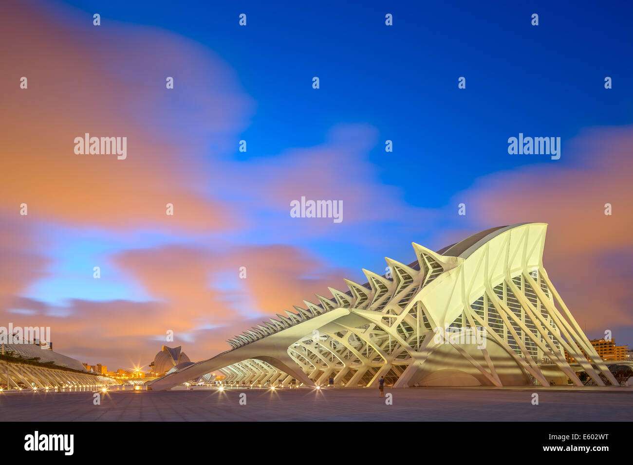 Modern european architecture and museum, Valencia Spain Stock Photo - Alamy