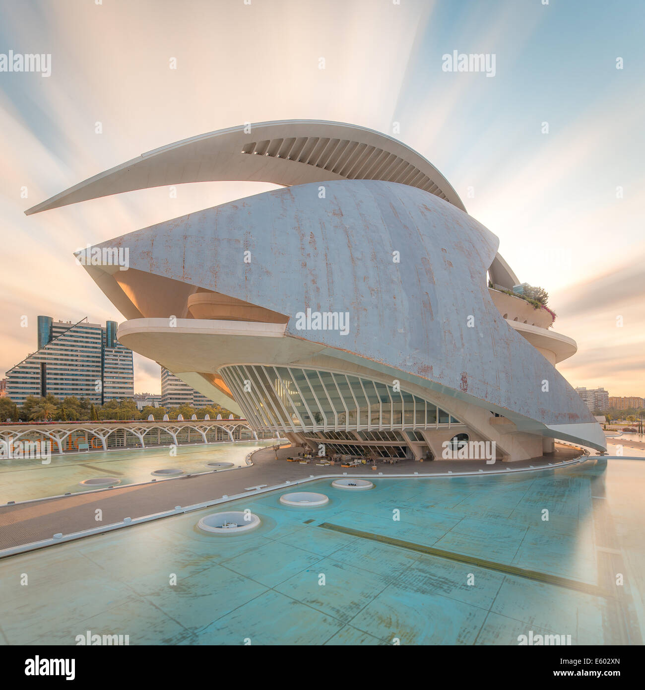 Modern european architecture and museum, Valencia Spain Stock Photo - Alamy