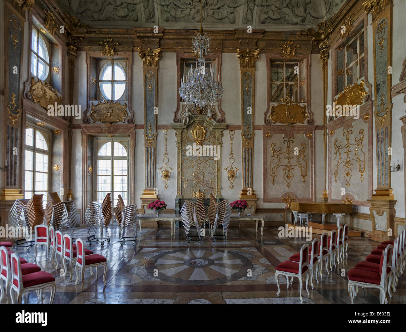 Marble Hall in Mirabell Palace Stock Photo - Alamy