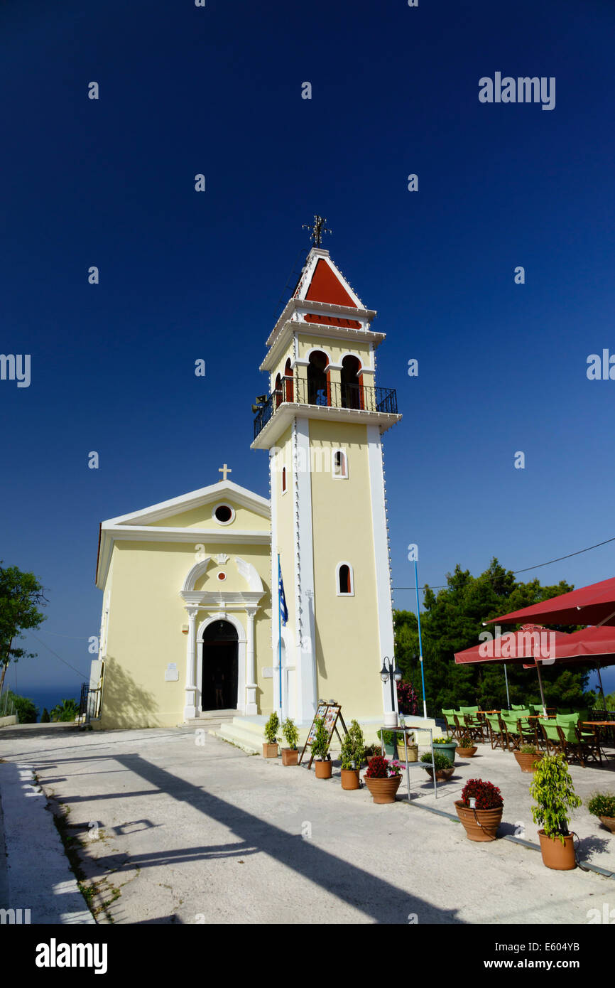 Zante, Greece - Bochali, hilltop village suburb of Zakynthos town. The ...