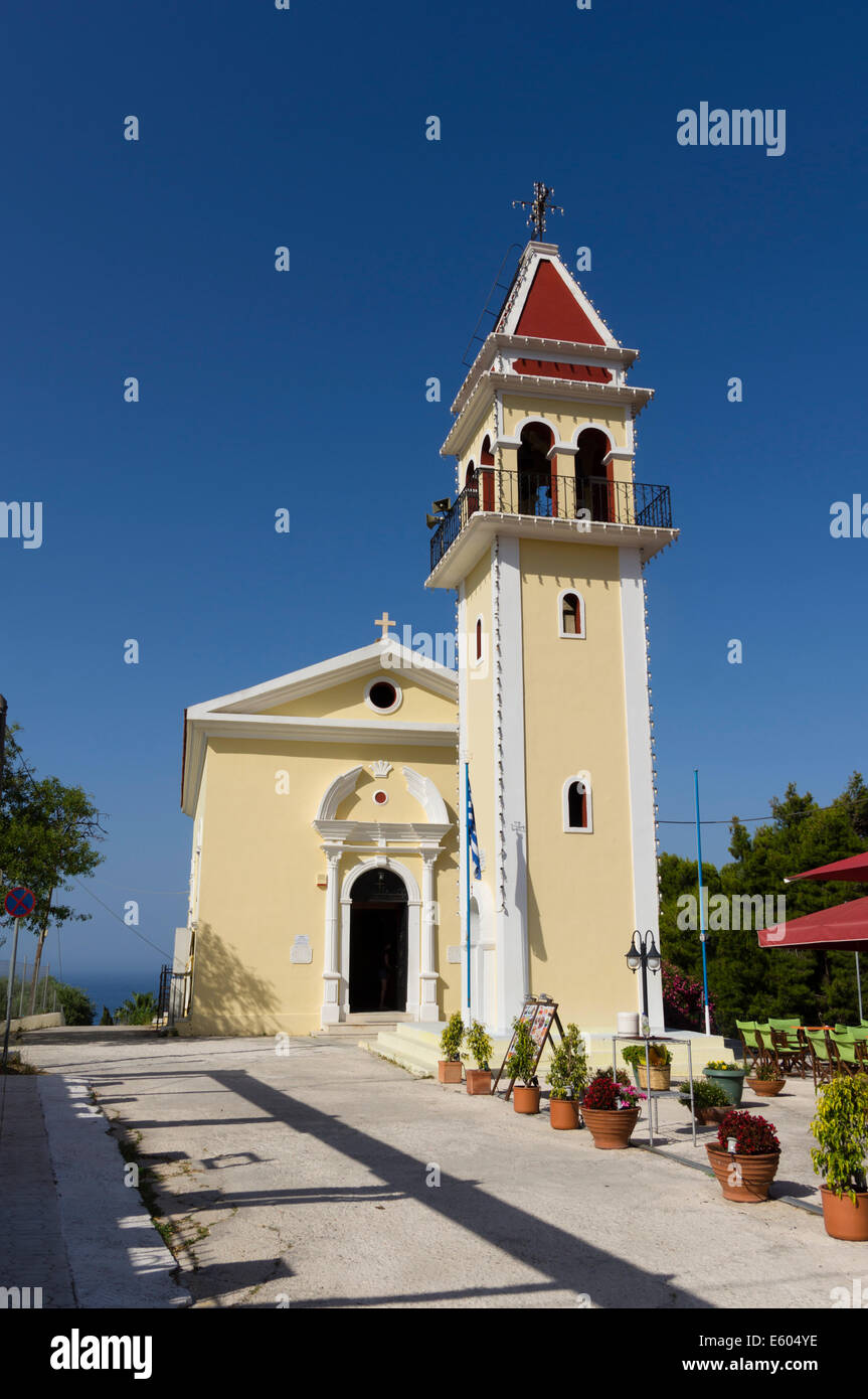Zante, Greece - Bochali, hilltop village suburb of Zakynthos town. The ...