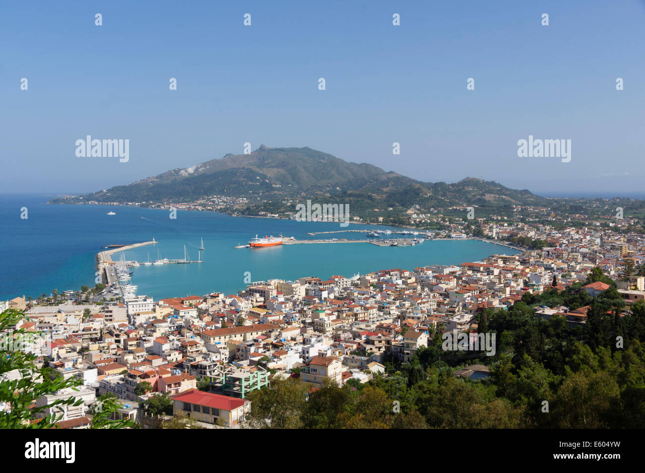 Zante, Greece - Bochali, hilltop village suburb of Zakynthos town ...