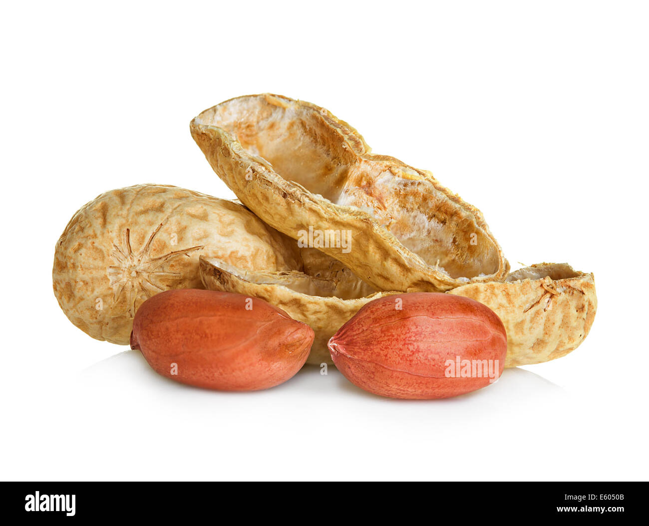 peanuts isolated on white background Stock Photo - Alamy