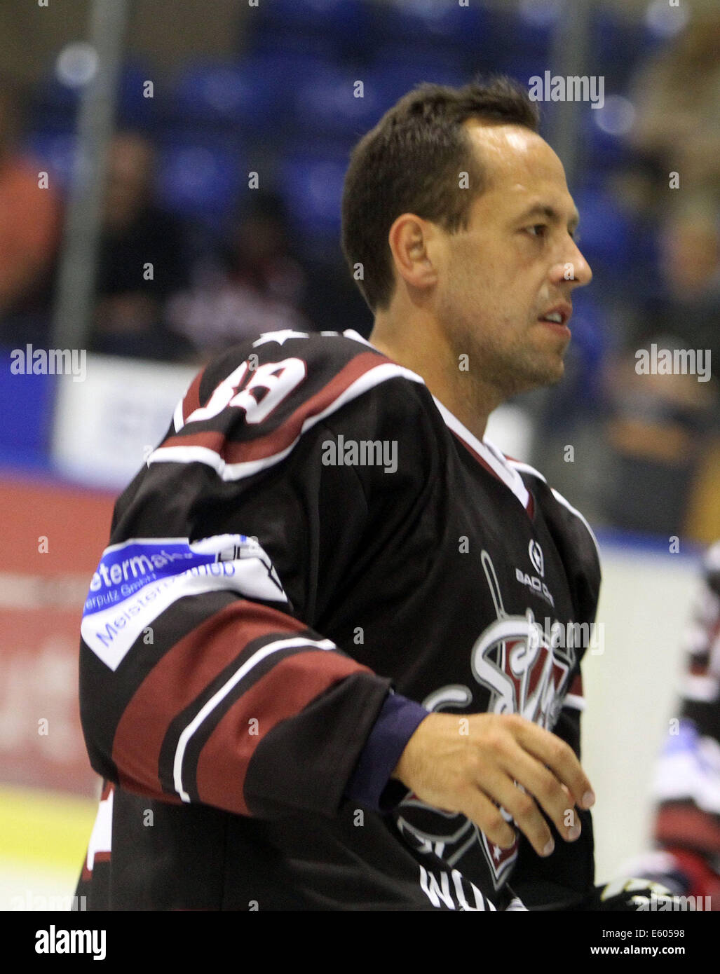 Landshut, Germany. 9th Aug, 2014. Marco STURM.fare well match of Marco ...