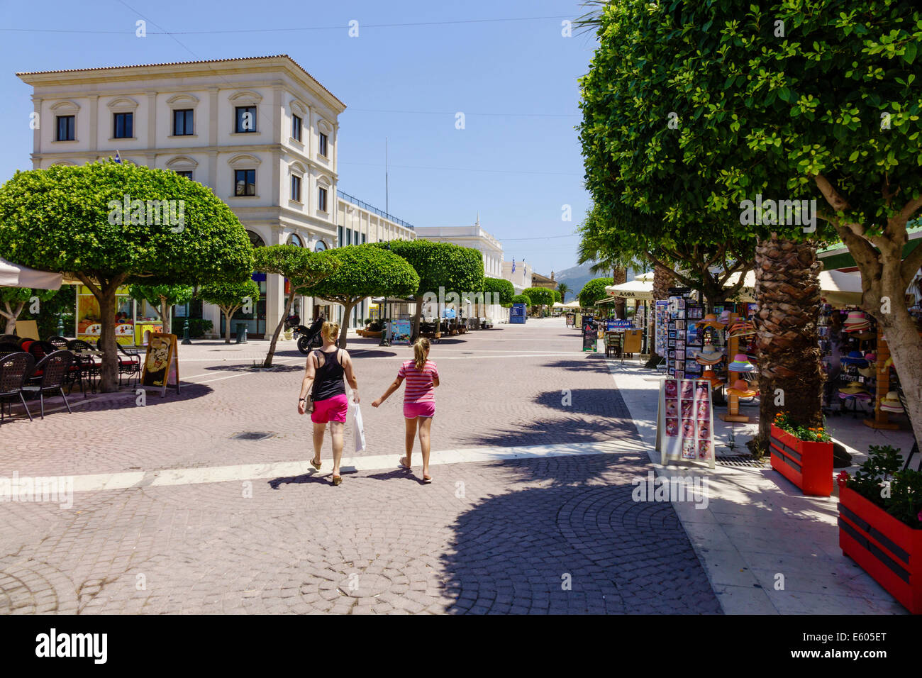 Zante, Greece - Solomos Square, Zakynthos town Stock Photo - Alamy