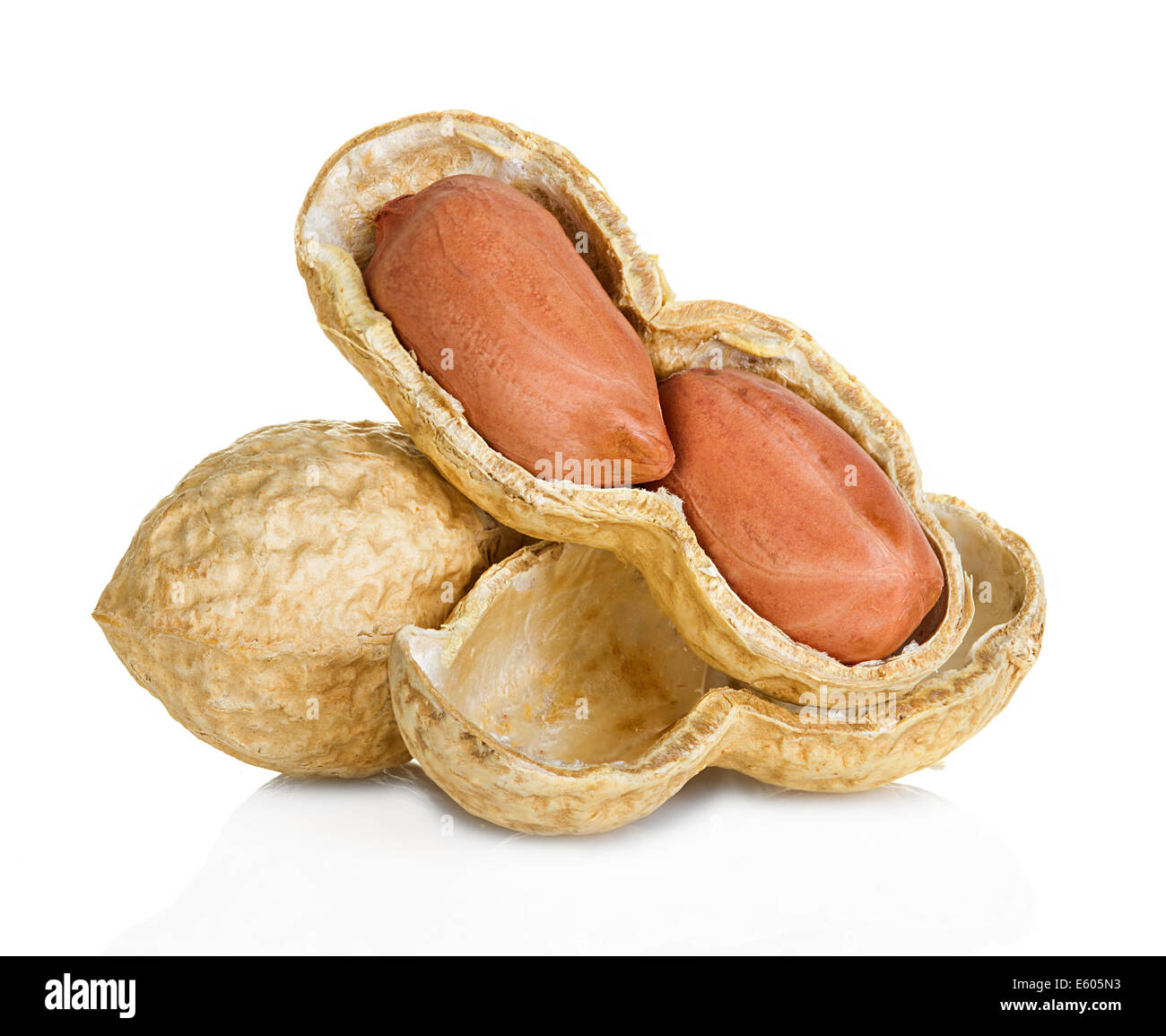 peanuts isolated on white background Stock Photo - Alamy