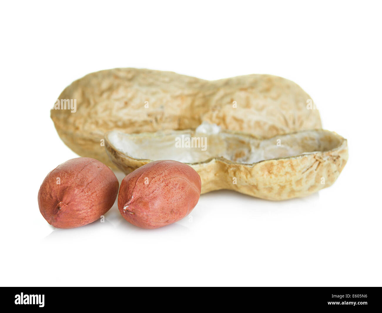 peanuts isolated on white background Stock Photo - Alamy