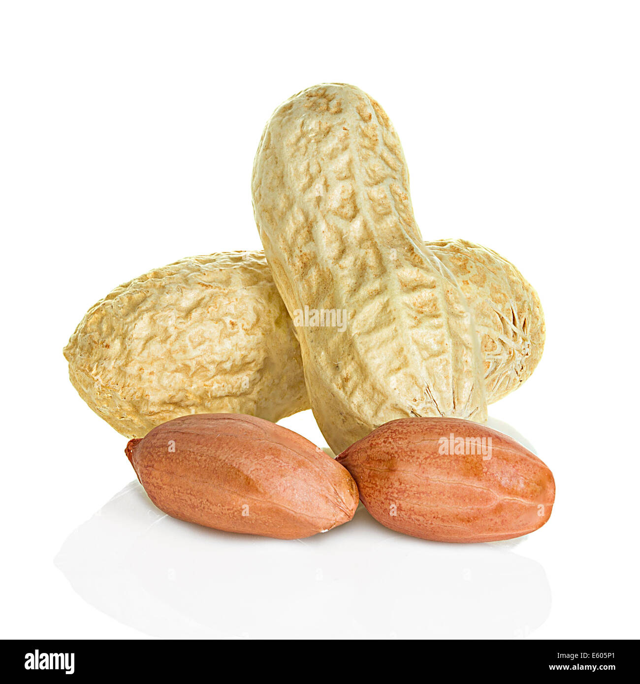 peanuts isolated on white background Stock Photo - Alamy