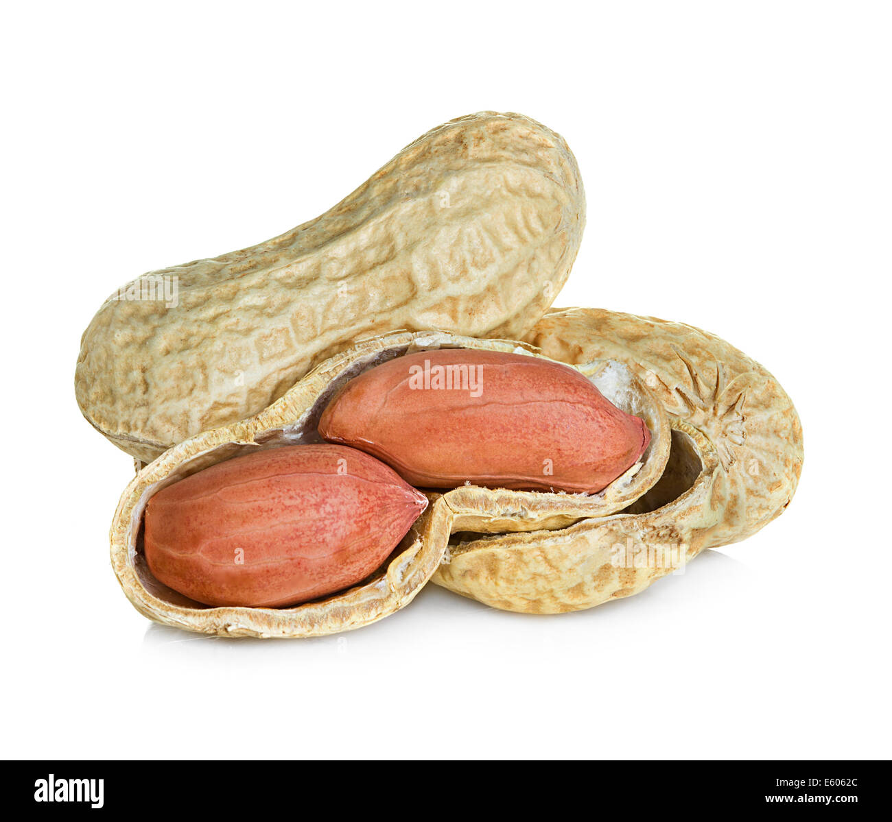 peanuts isolated on white background Stock Photo - Alamy