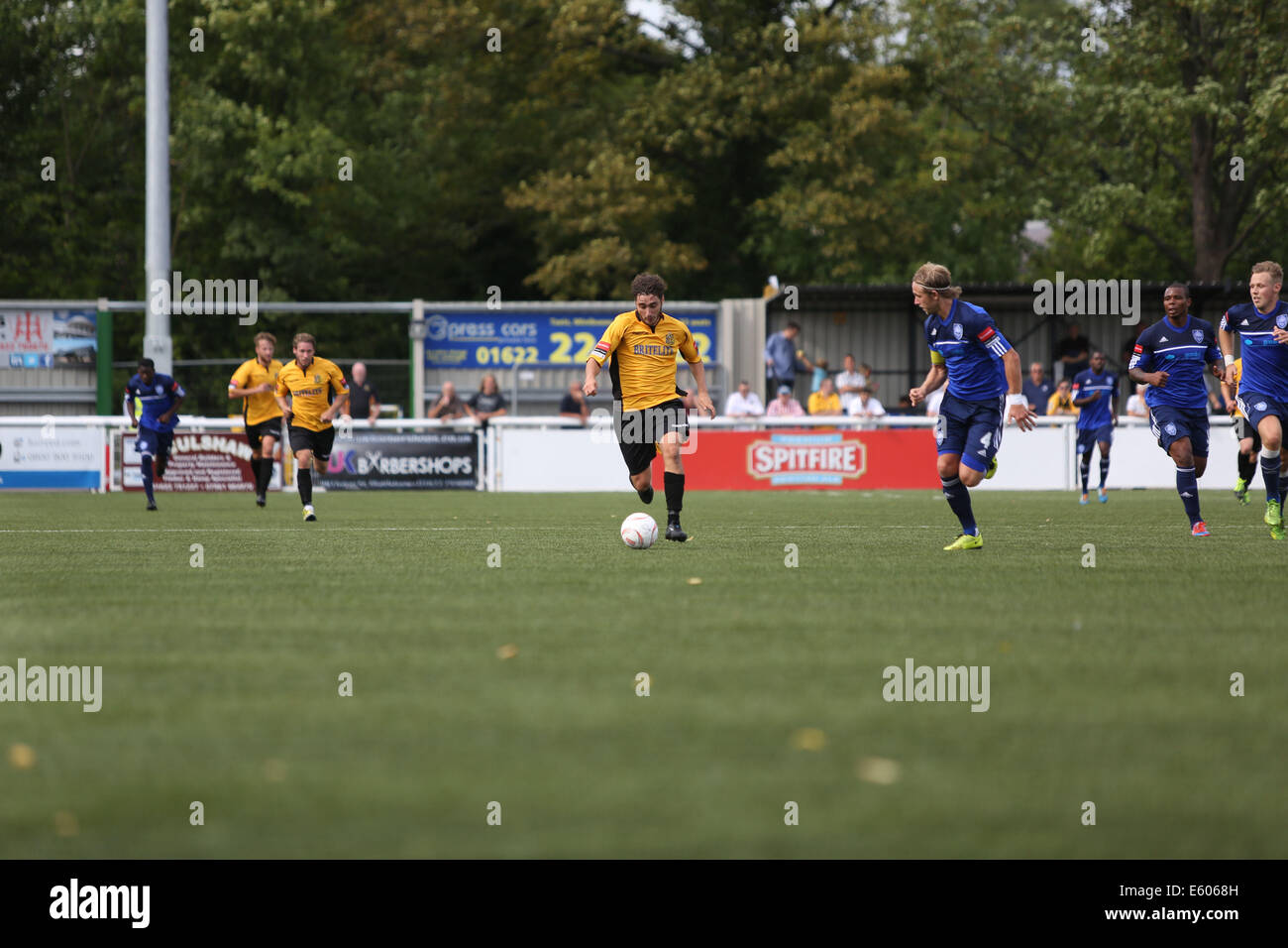 Maidstone, UK. 9th August, 2014. Ryman League premier division ...