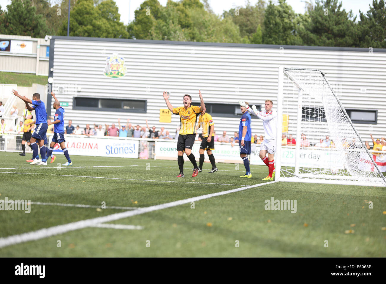 Maidstone, UK. 9th August, 2014. Ryman League premier division ...