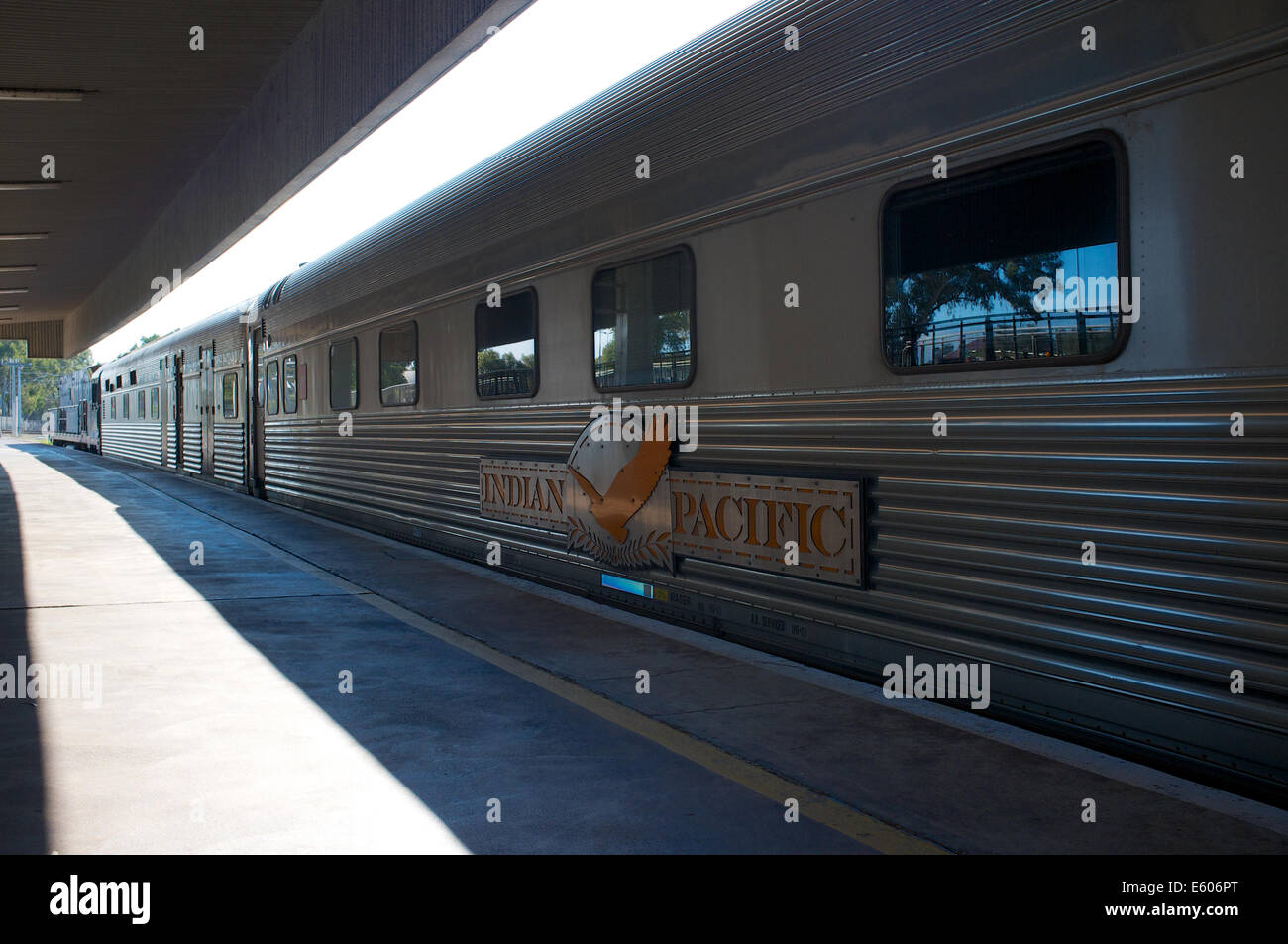 The Indian Pacific train at East Perth Station in August 2014 Stock ...