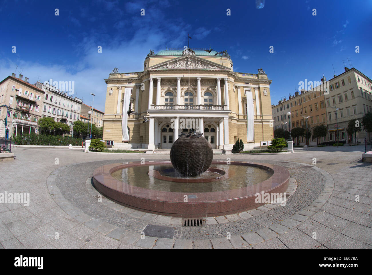The Croatian National Theatre Ivan Zajc in Rijeka,Croatia Stock Photo - Alamy
