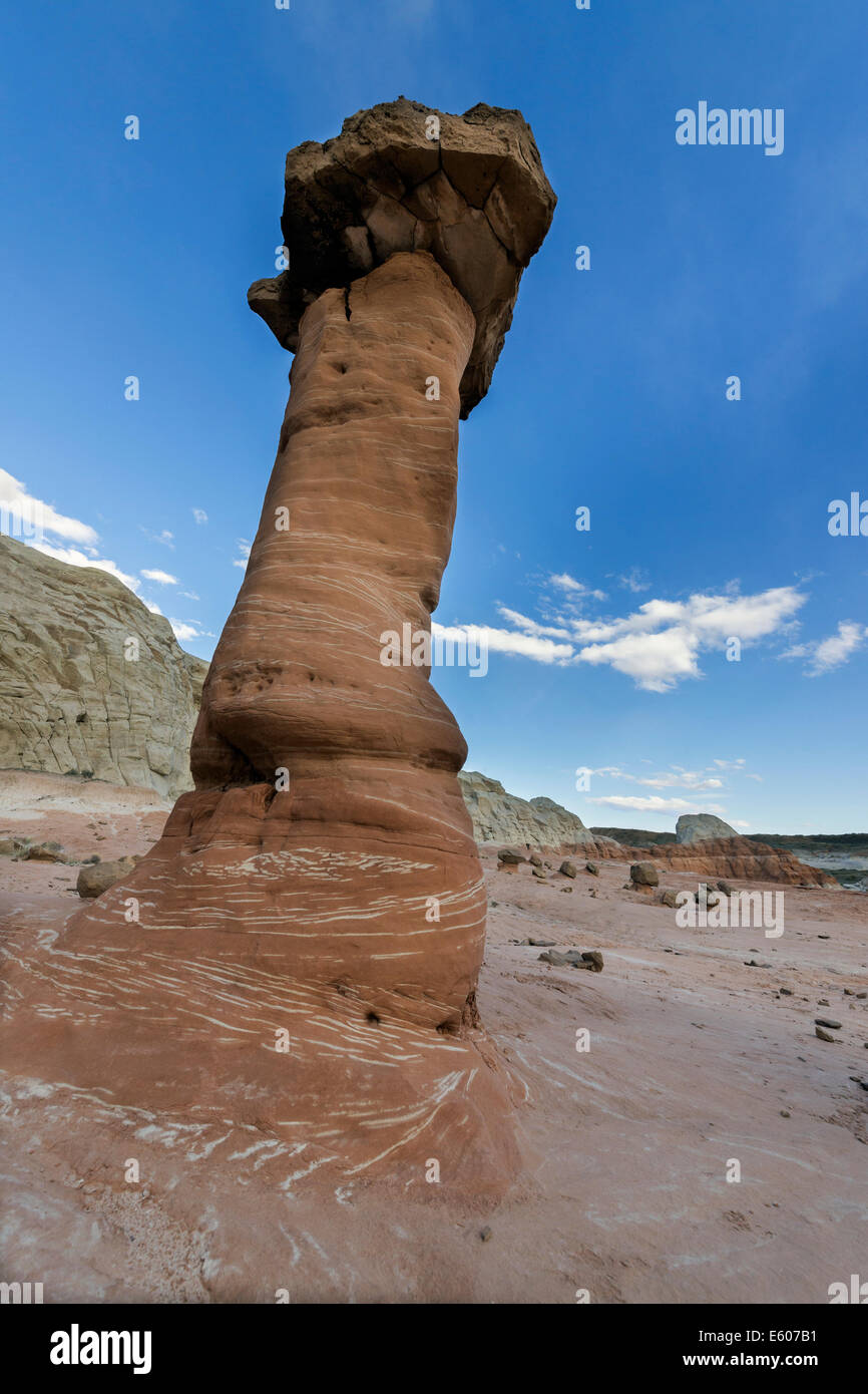 Leaning toadstool with stiated base, Paria Rimrocks, Grand Staircase ...