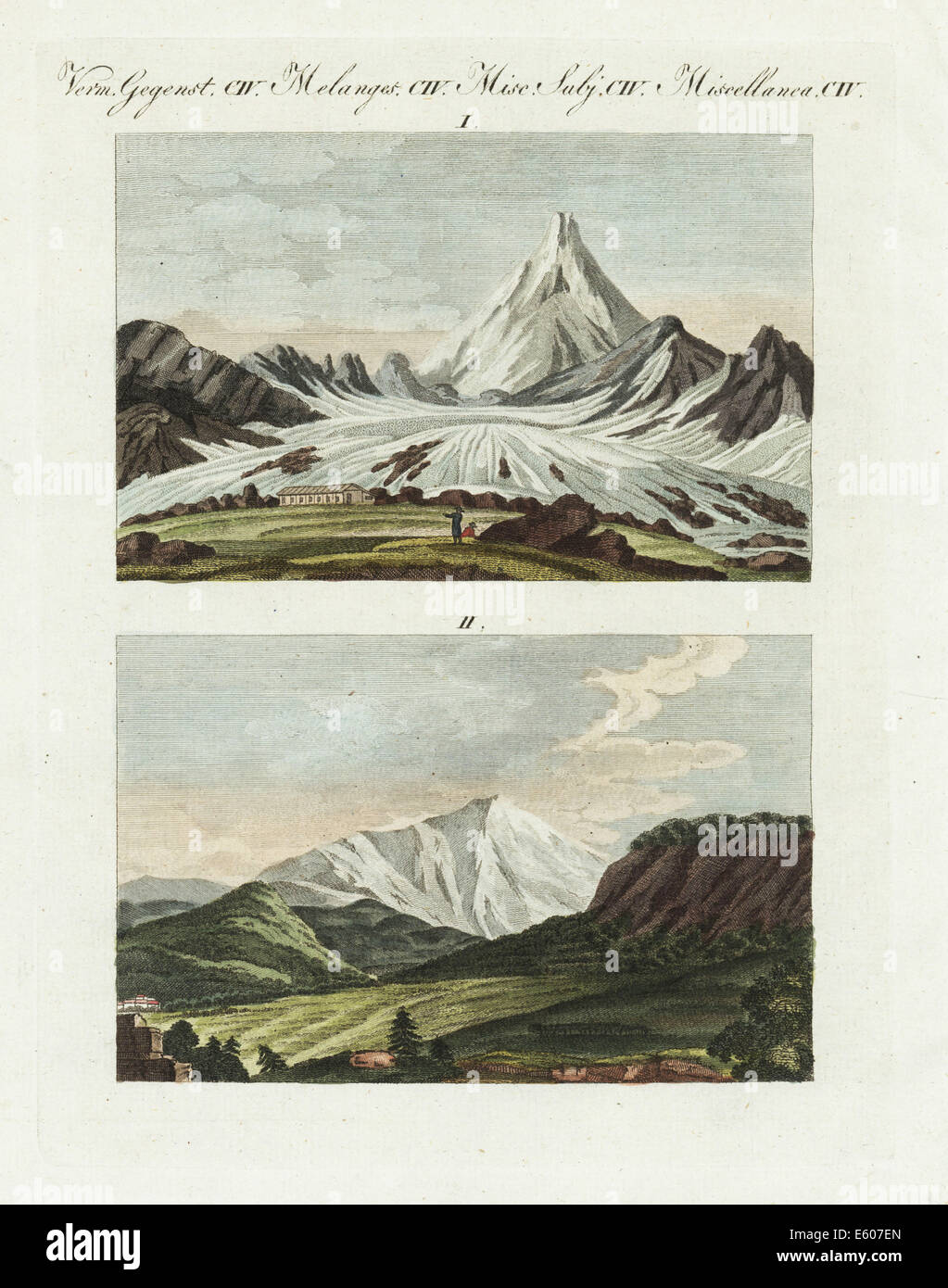 Grossglockner and Schneeberg mountains, Austrian alps Stock Photo - Alamy