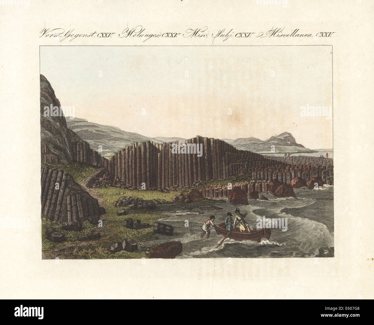 Giant's Causeway, Ulster, Ireland, circa 1800 Stock Photo - Alamy