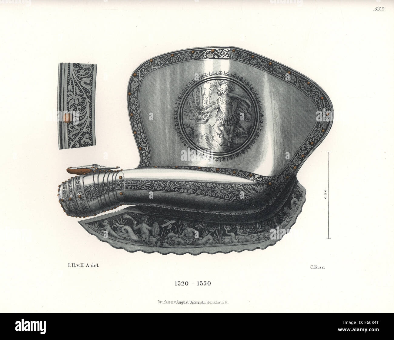 Steel buckler or shield for a Rennen joust, 16th century Stock Photo ...