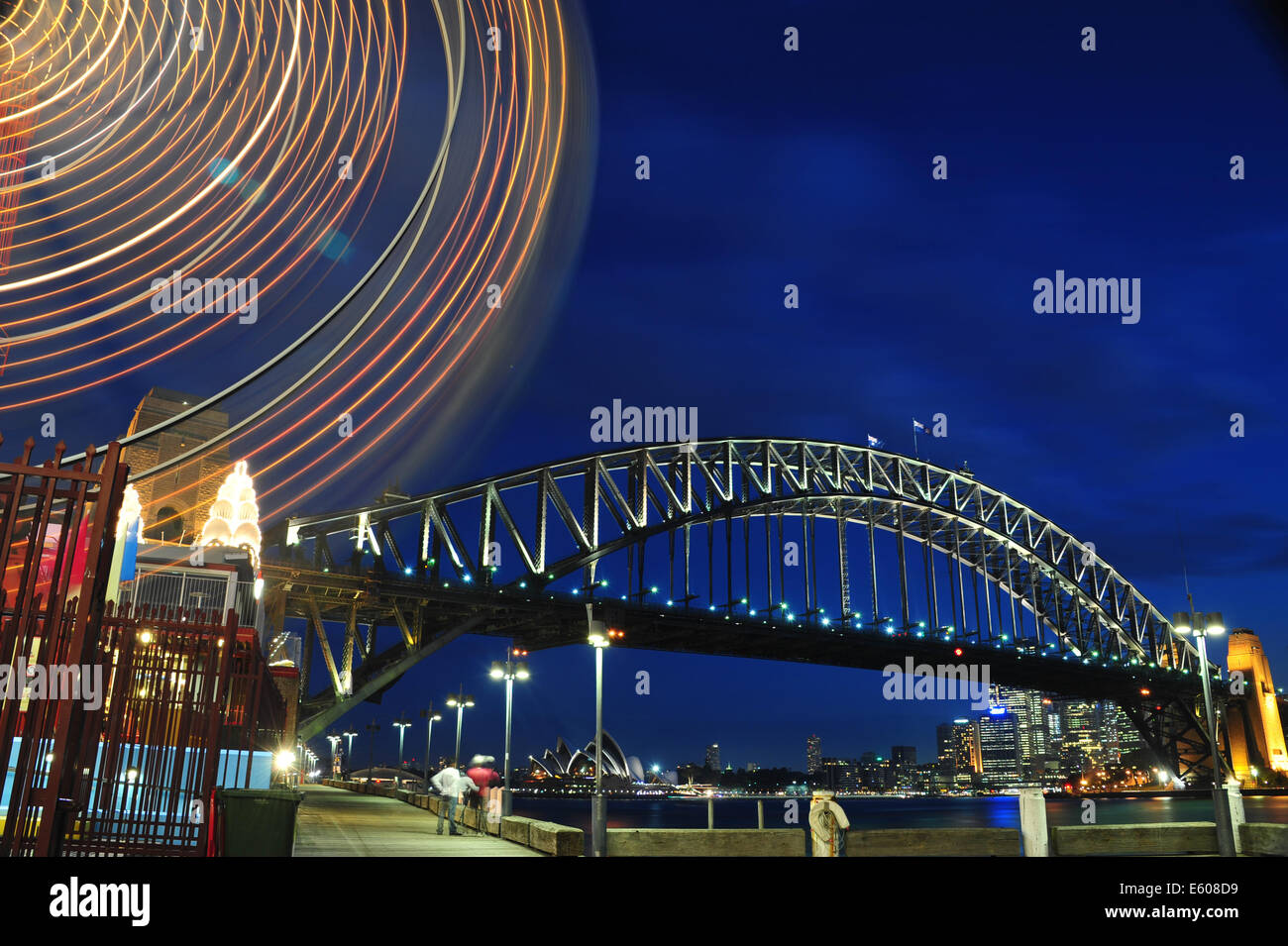 Sydney Harbour with Luna Park ferris wheel Stock Photo - Alamy