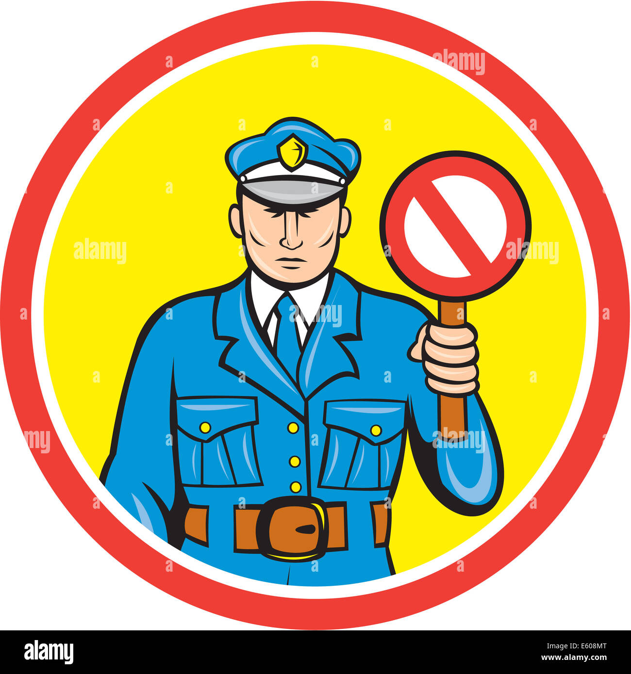 Traffic Policeman Drawing