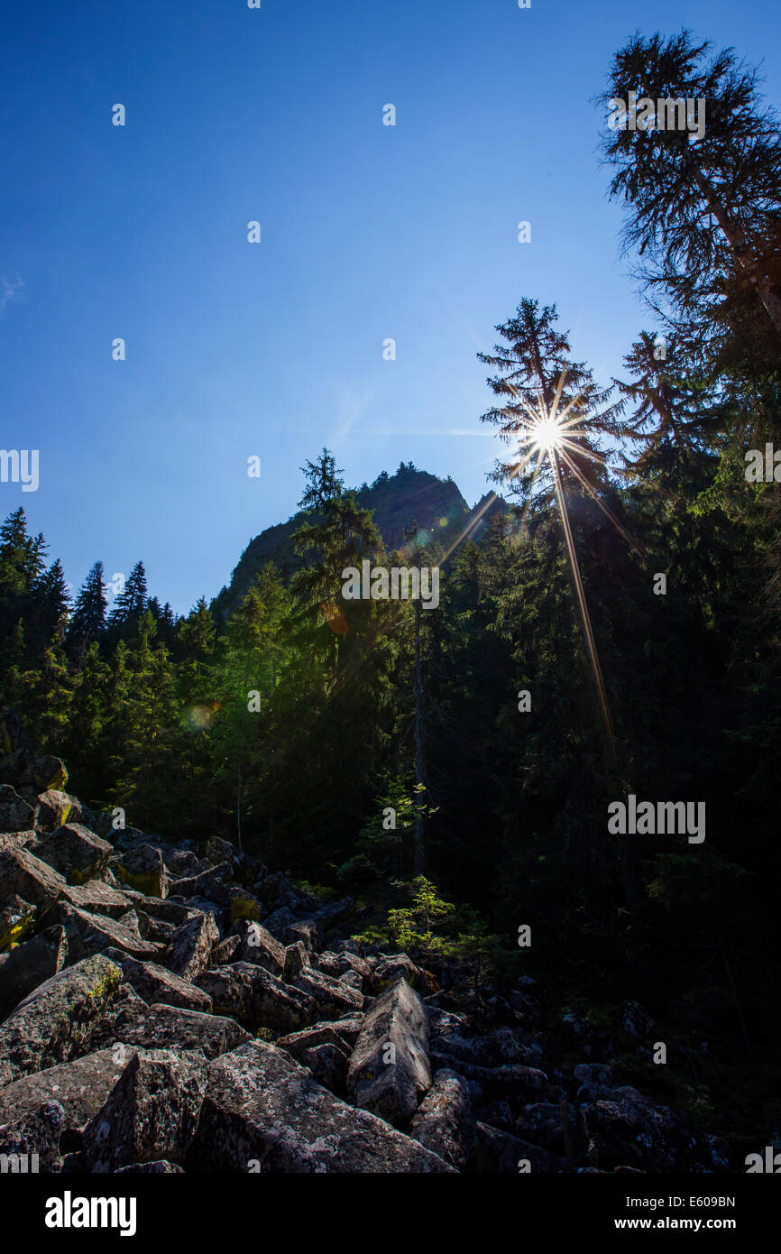 Detunata Goala sunrise-Summer landscape in Apuseni Mountains-Romania ...