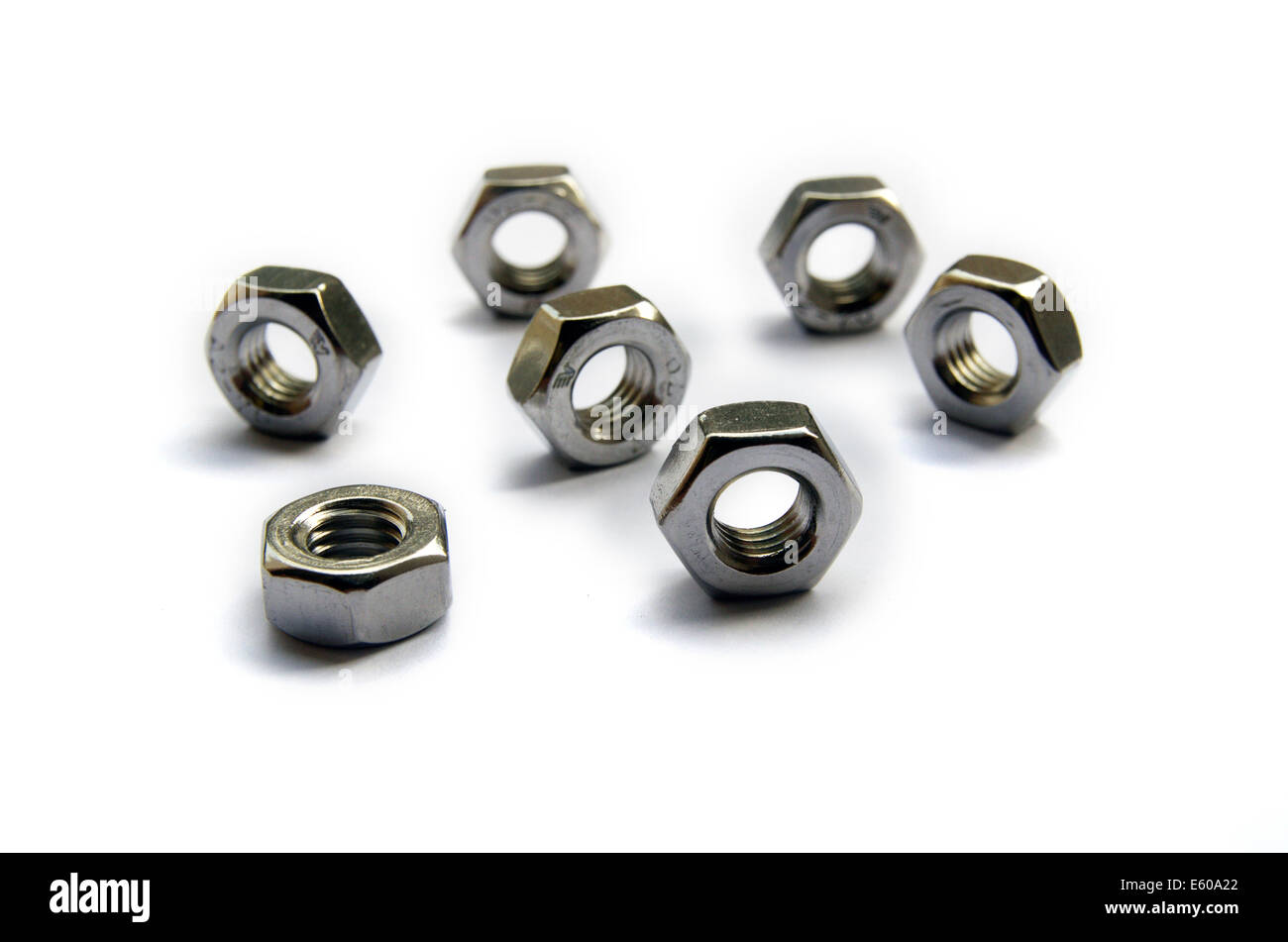 Nuts Isolated On White Background Stock Photo - Alamy