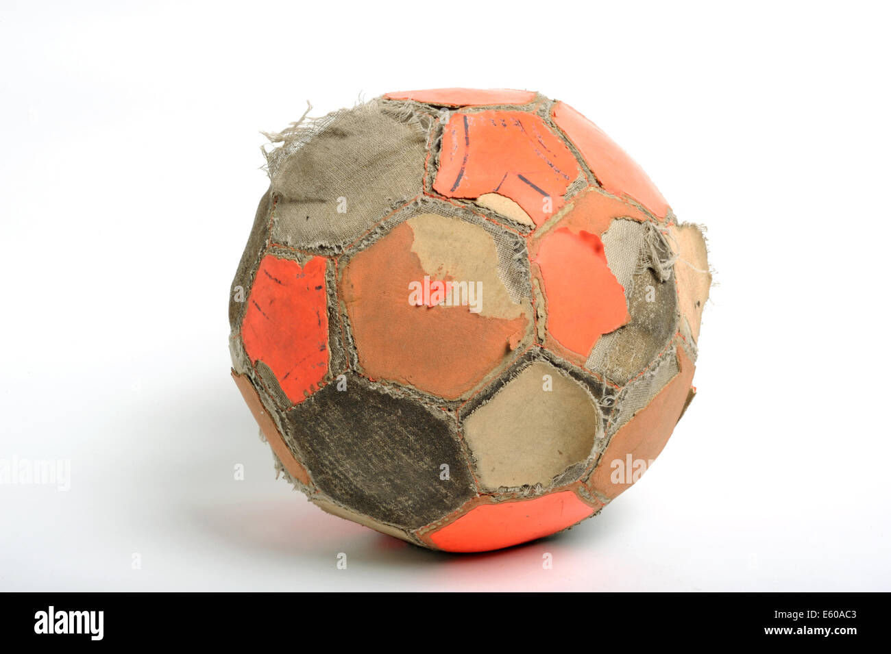 A junk of soccer ball on white background Stock Photo - Alamy