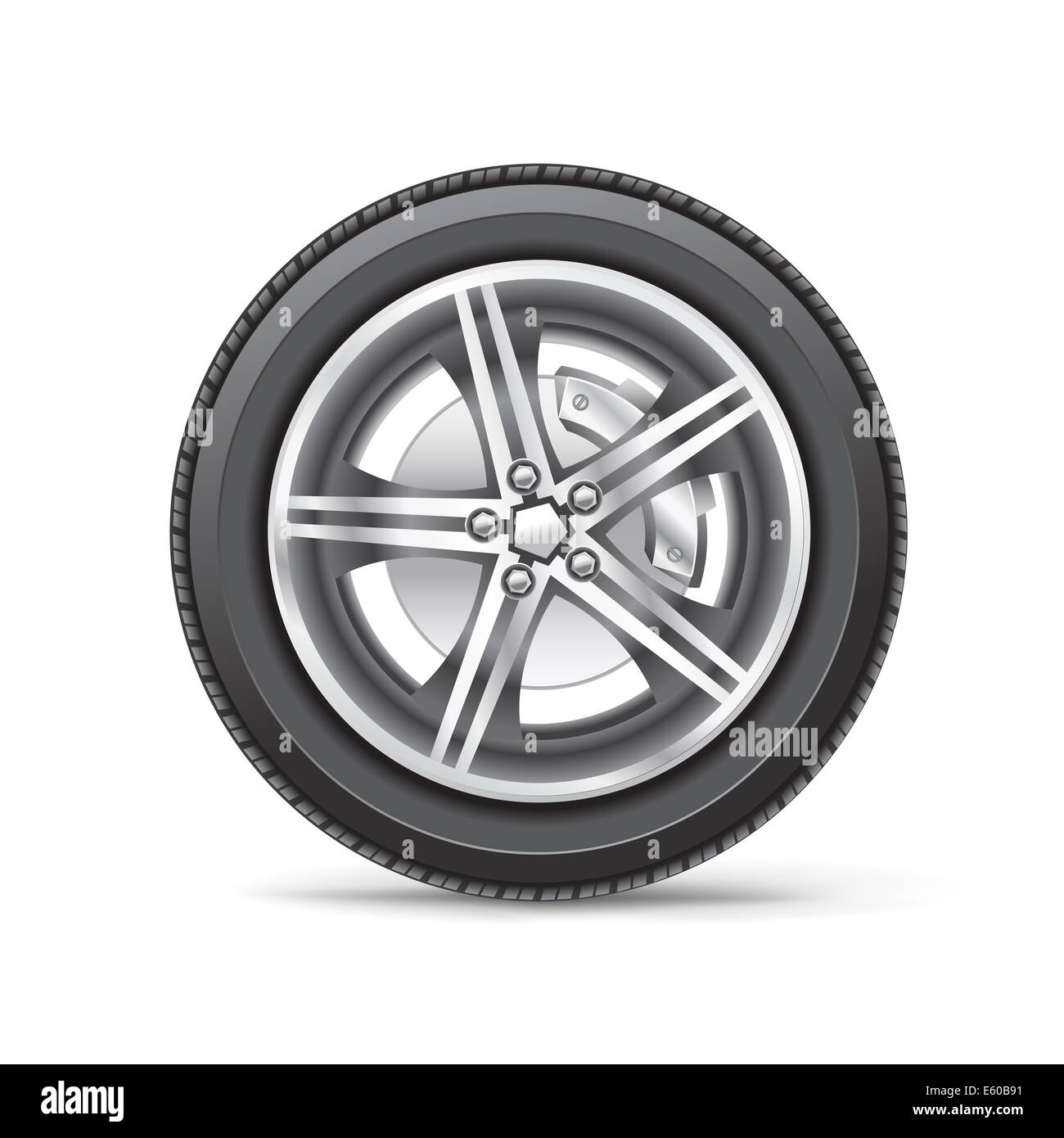 Aluminium wheel rim aluminium rim Cut Out Stock Images & Pictures - Alamy