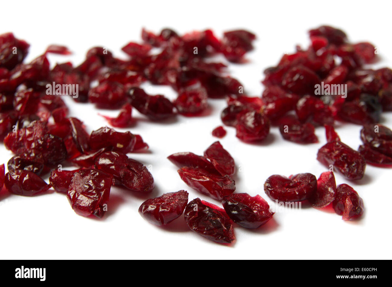 Dried Cranberries Isolated On White Background Stock Photo - Alamy