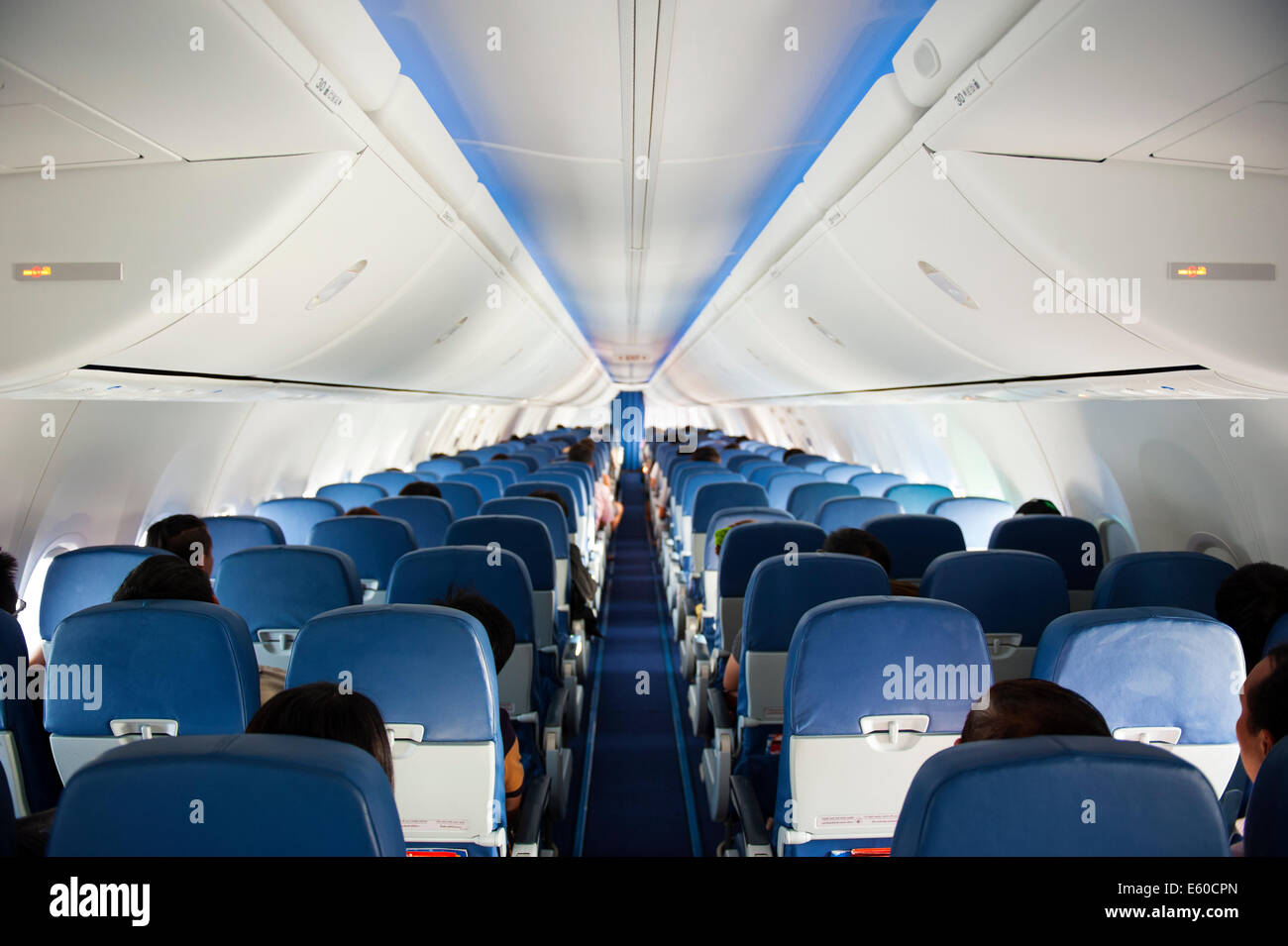 Aisle airplane hi-res stock photography and images - Alamy