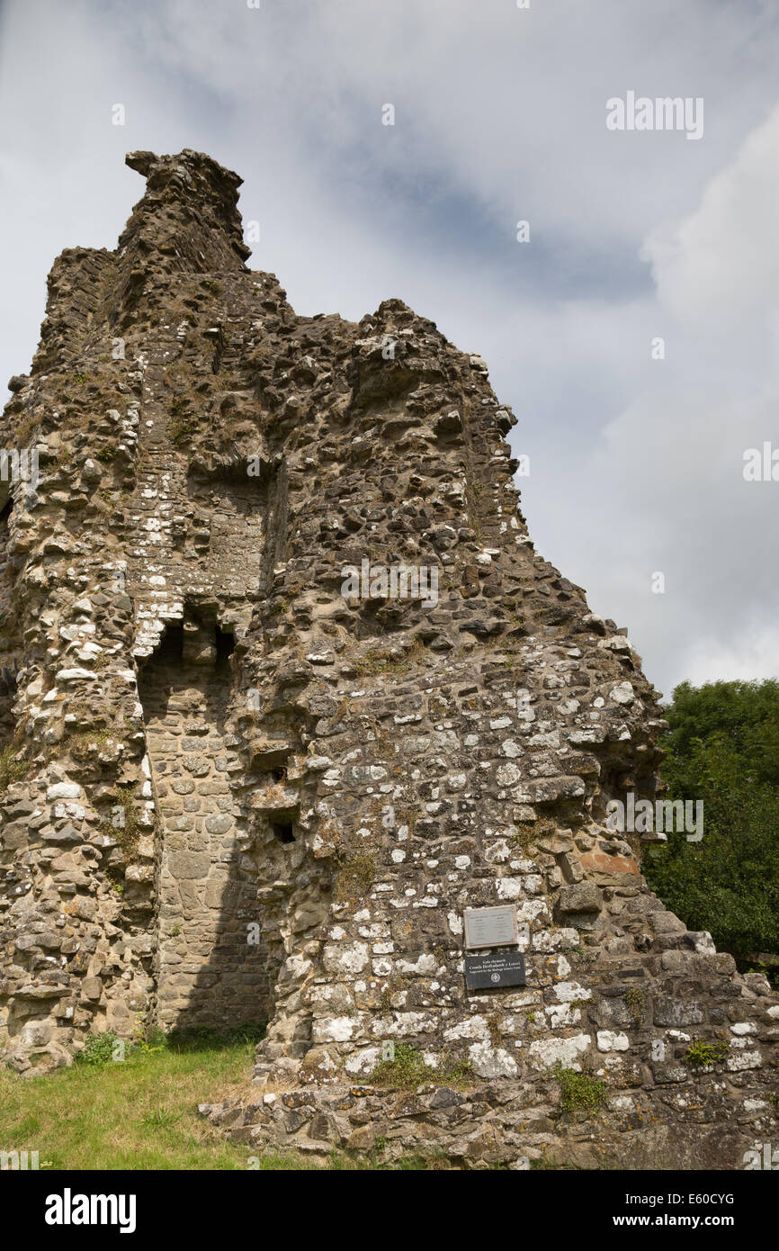 Narberth Norman Castle ruins Stock Photo - Alamy