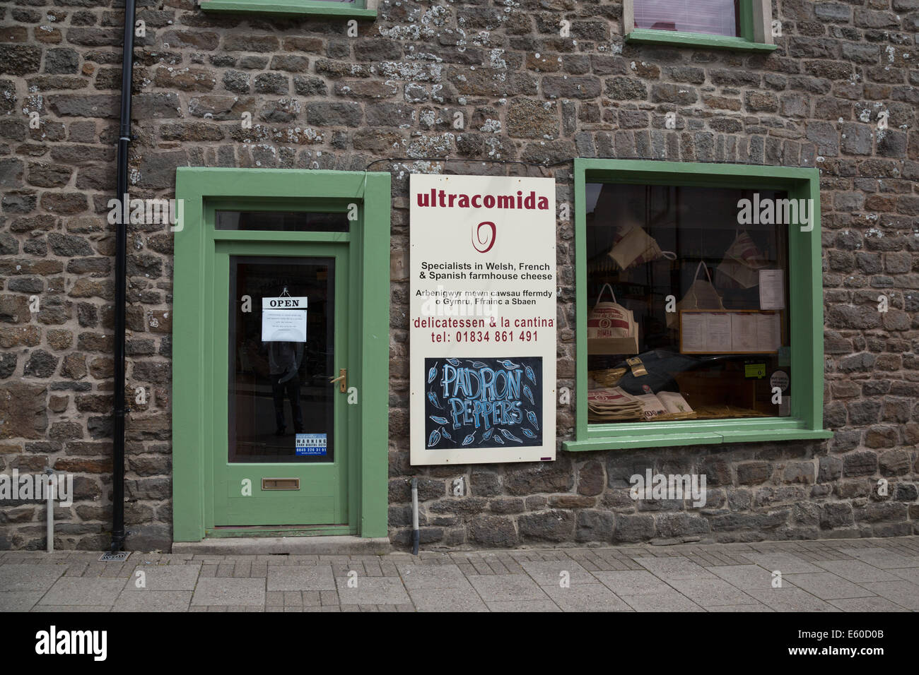 Award winning Welsh Ultracomida deli at Narberth, Pembrokeshire, Wales ...