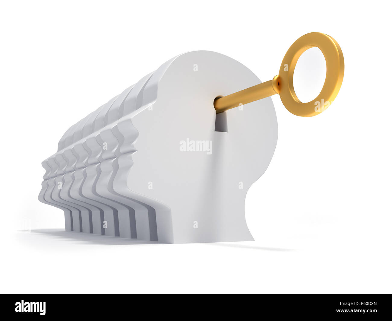 3d human gold key hi-res stock photography and images - Alamy