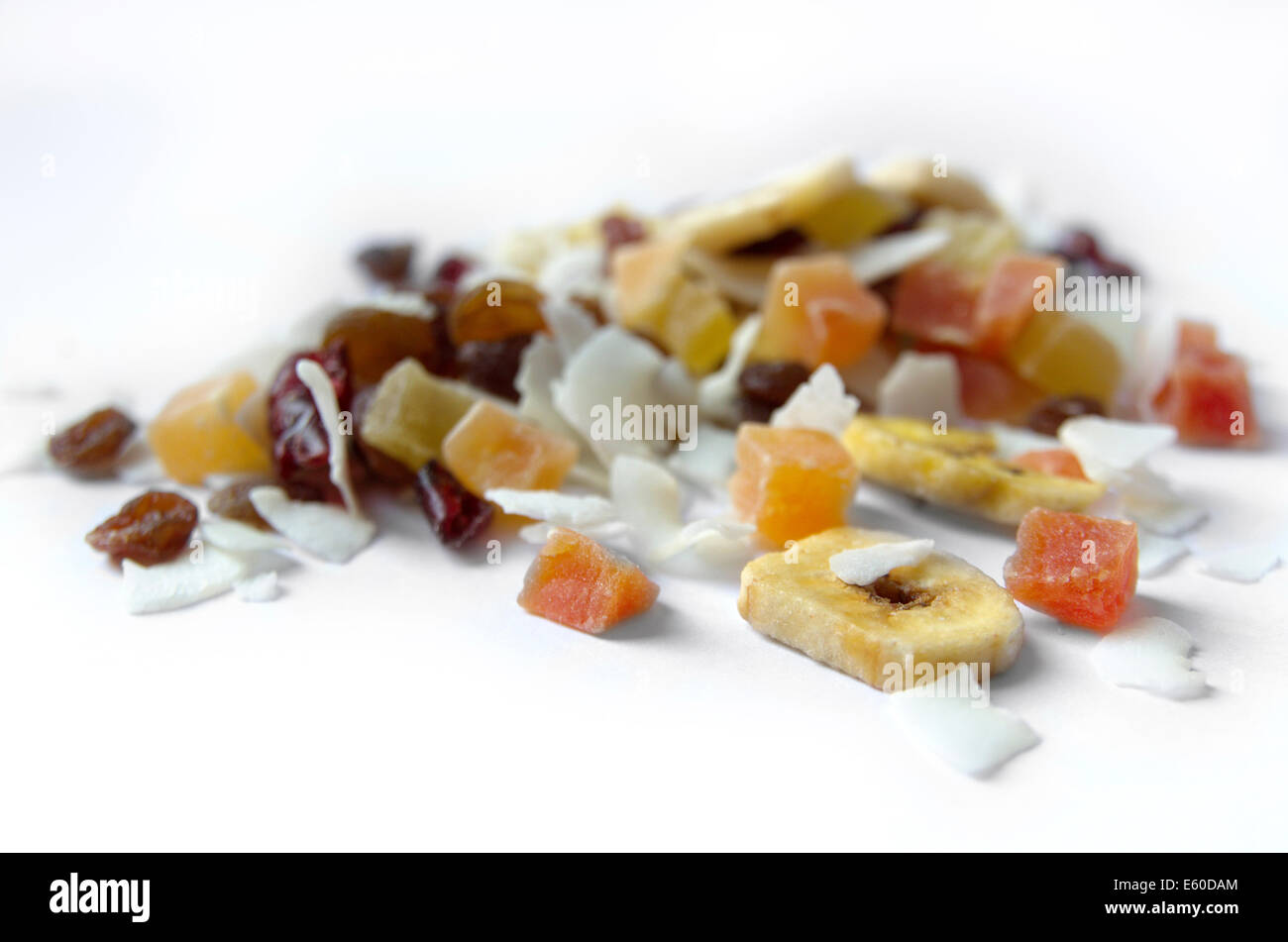 Dried Fruits Isolated On the White Background Stock Photo - Alamy