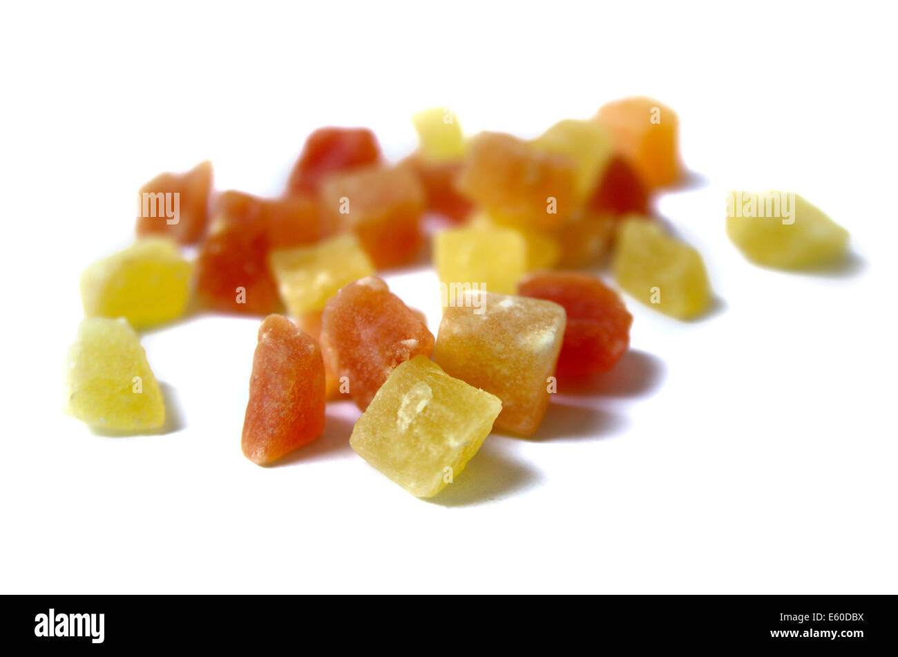 Dried Fruits Isolated On the White Background Stock Photo - Alamy