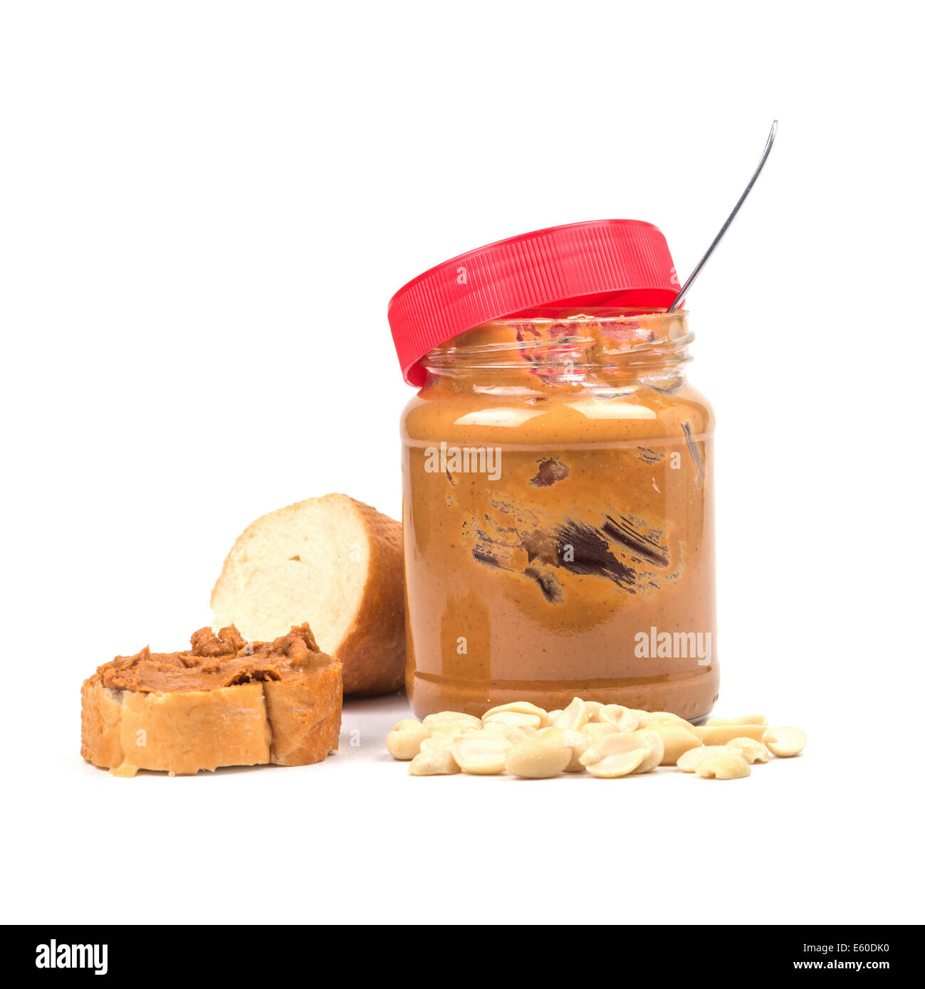 nut butter isolated on white Stock Photo - Alamy