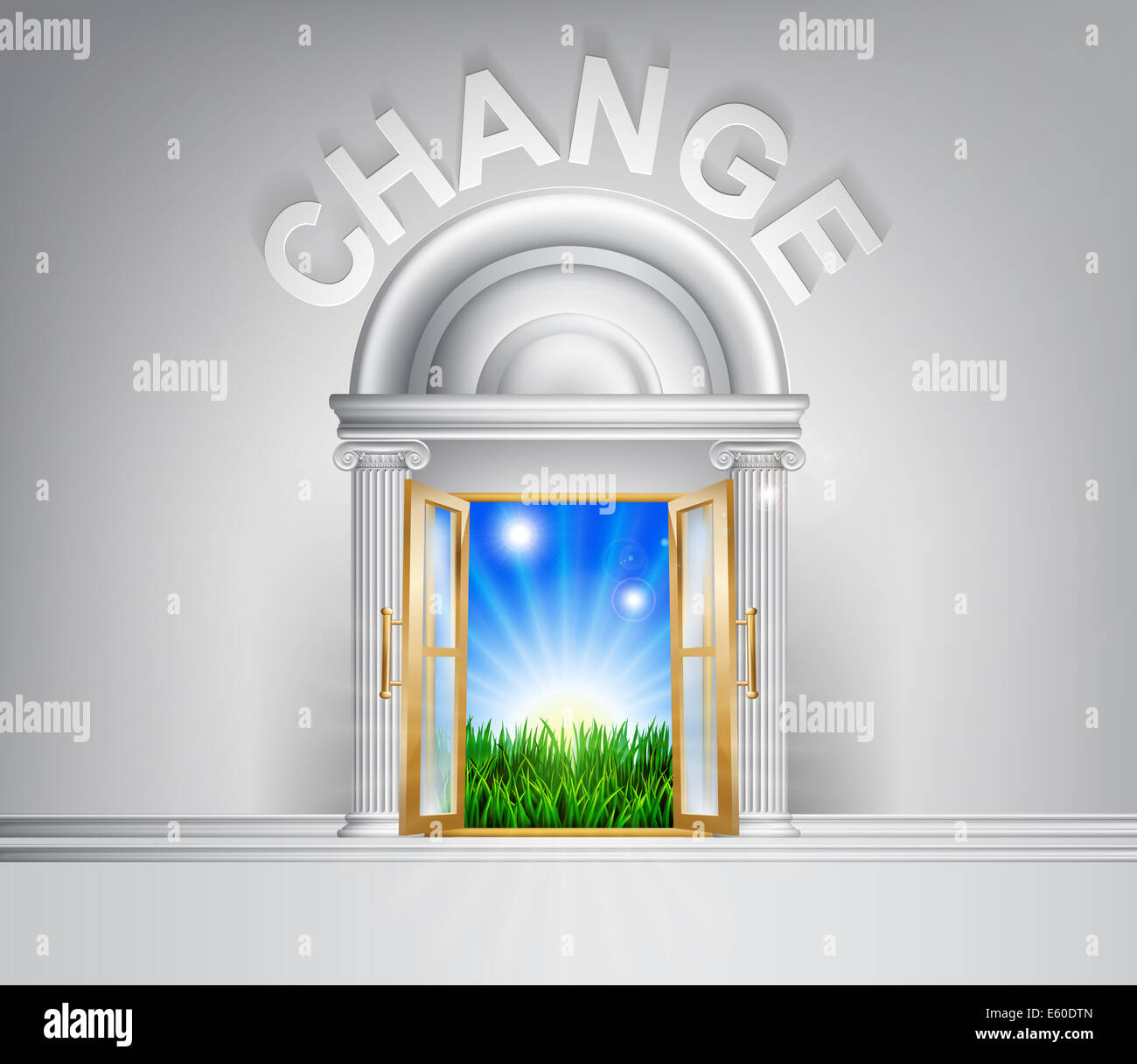 Illustration of change concept hi-res stock photography and images - Alamy