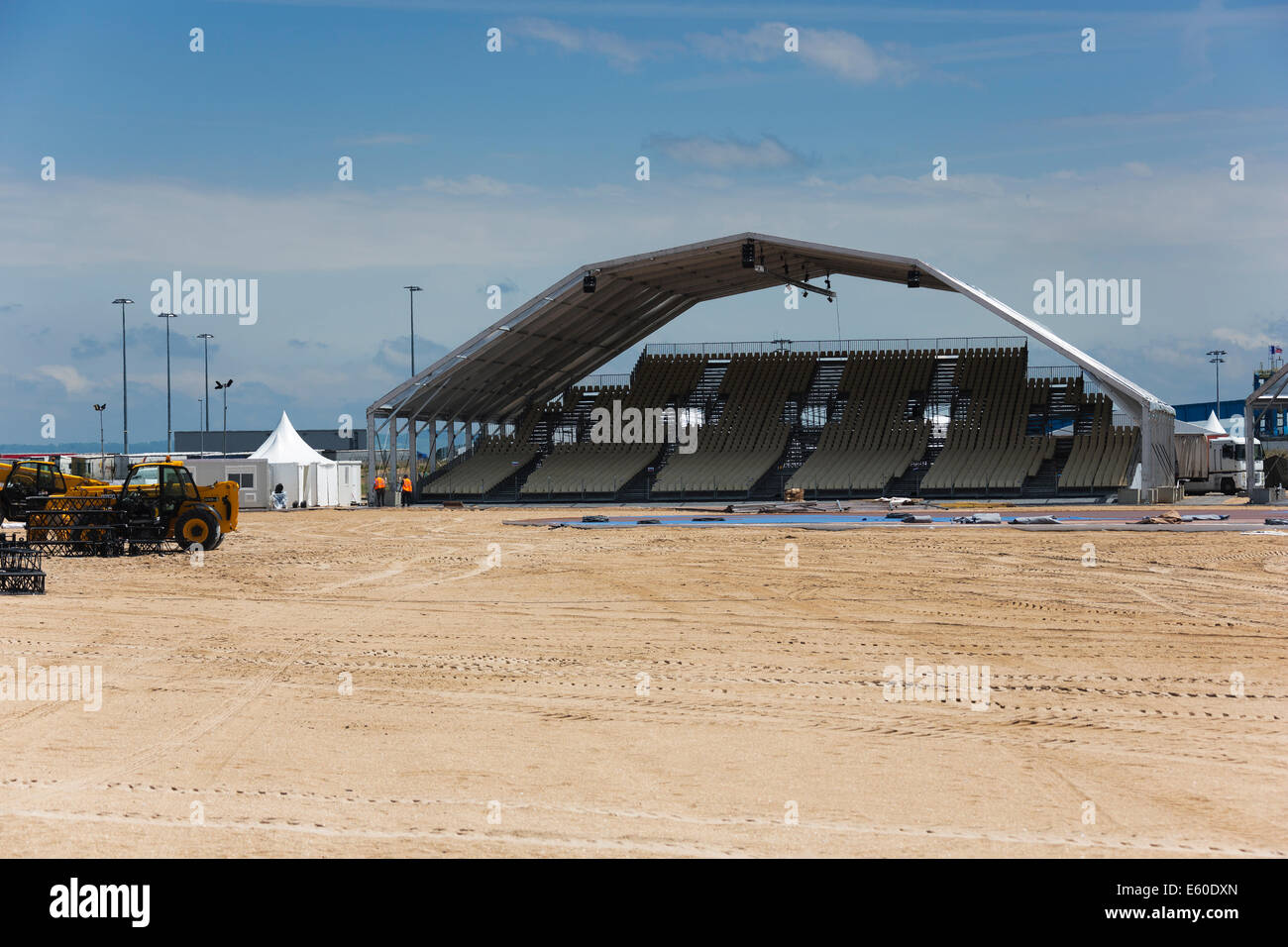 VIP grandstand after D-Day ceremony Stock Photo - Alamy