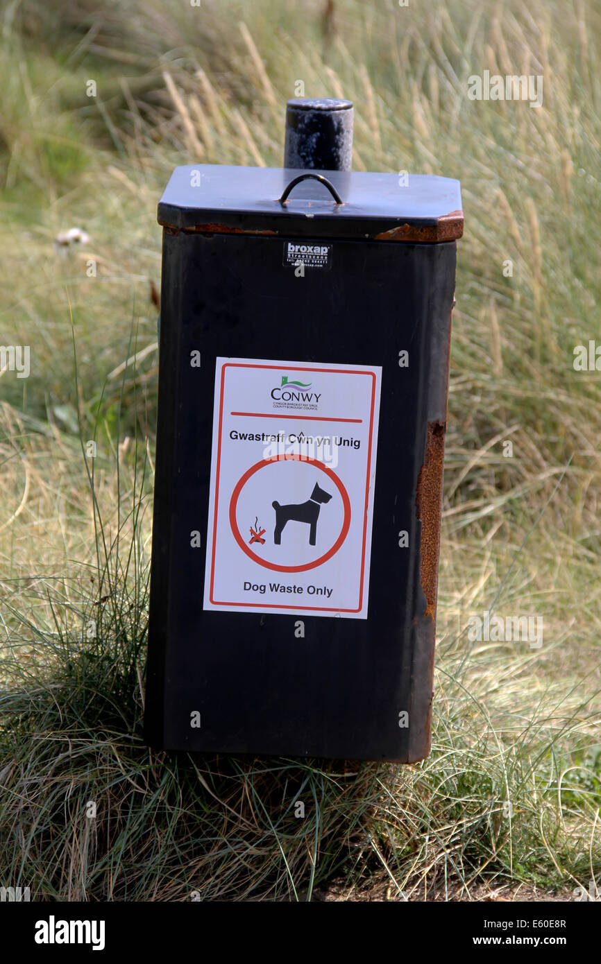 Dog waste container Stock Photo - Alamy