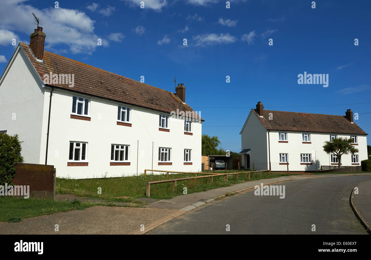Refurbished ex-council houses Stock Photo - Alamy