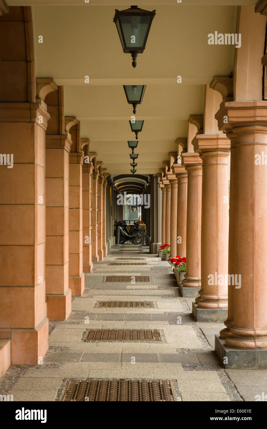 Columns stretching into the distance Stock Photo - Alamy