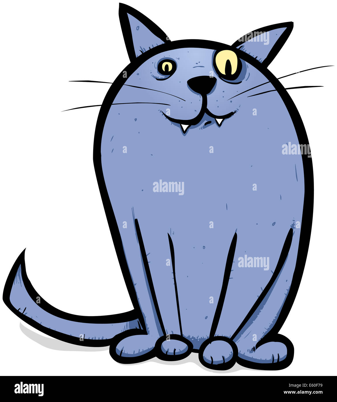Illustration of Smuggie, the enigmatic moggy Stock Photo - Alamy