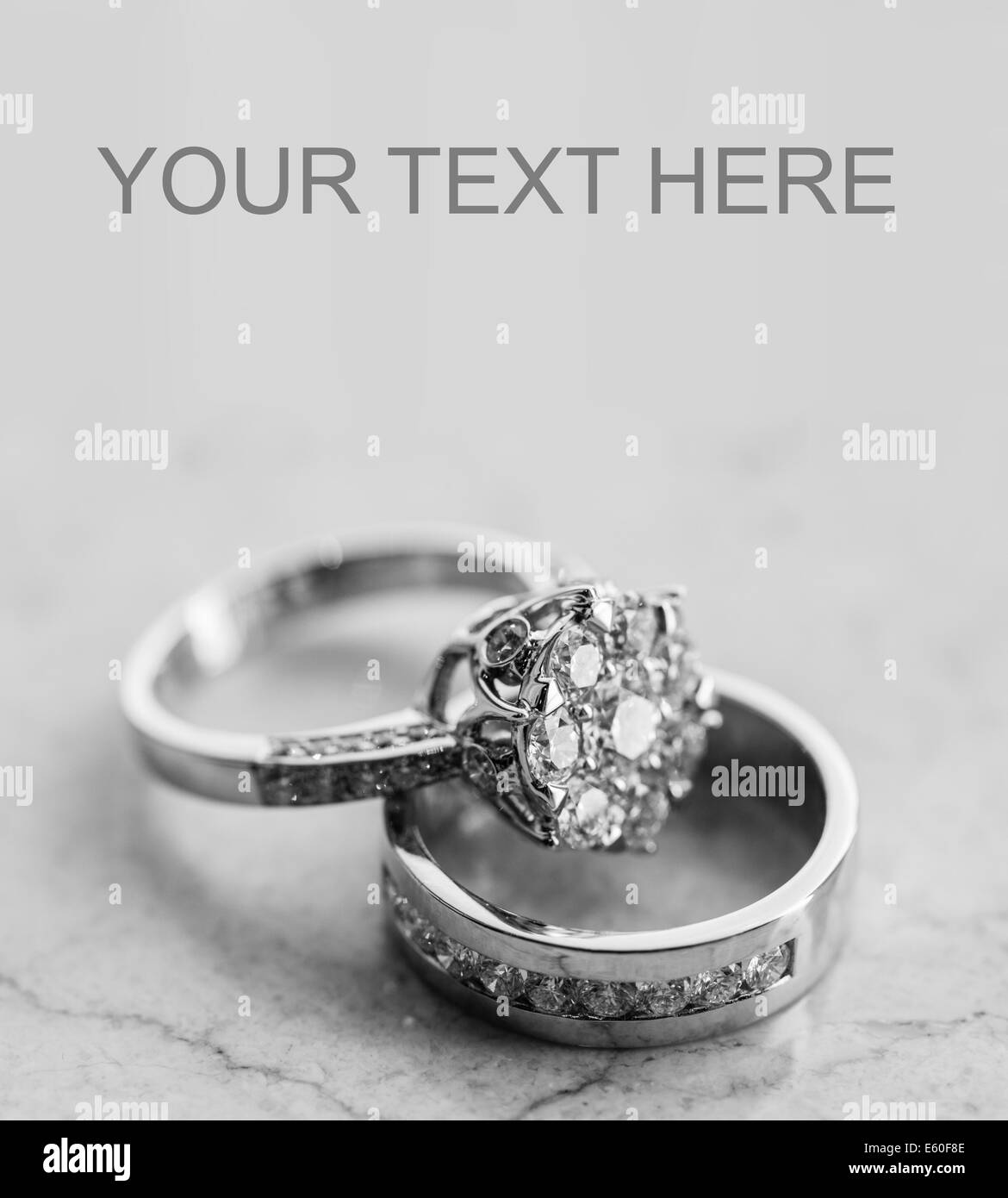 Wedding rings set Stock Photo - Alamy