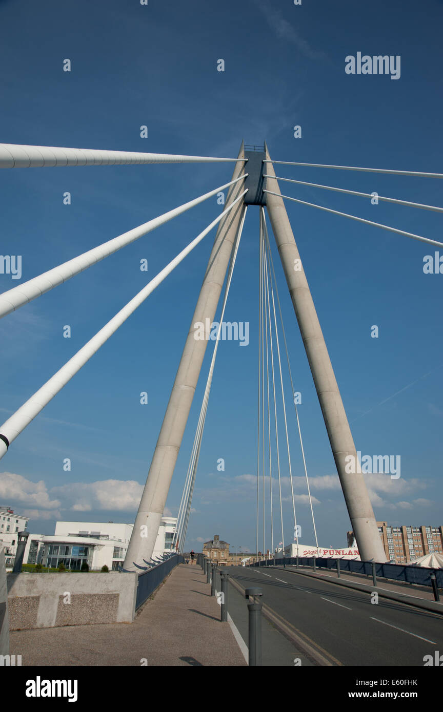 The Marine Way Bridge, Southport Stock Photo - Alamy