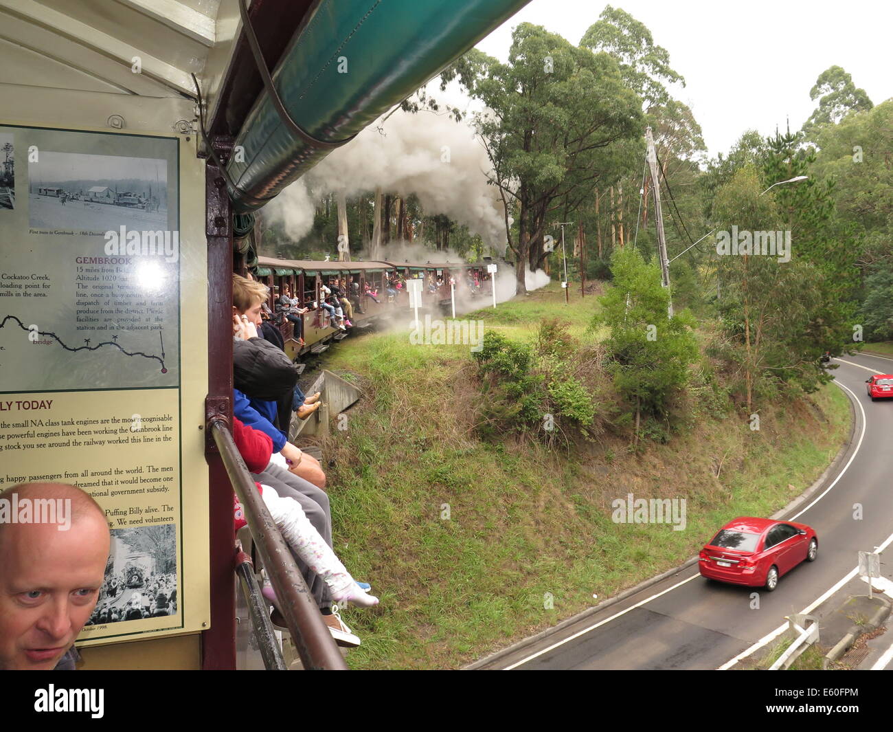 Carriages at the Puffing Billy Steam Train at Belgrave, Victoria ...