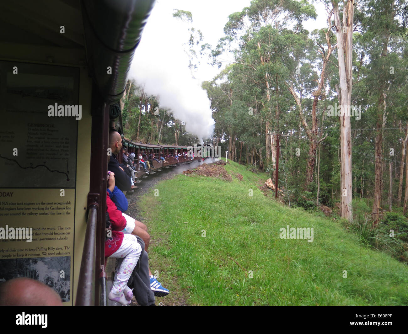 Carriages at the Puffing Billy Steam Train at Belgrave, Victoria ...