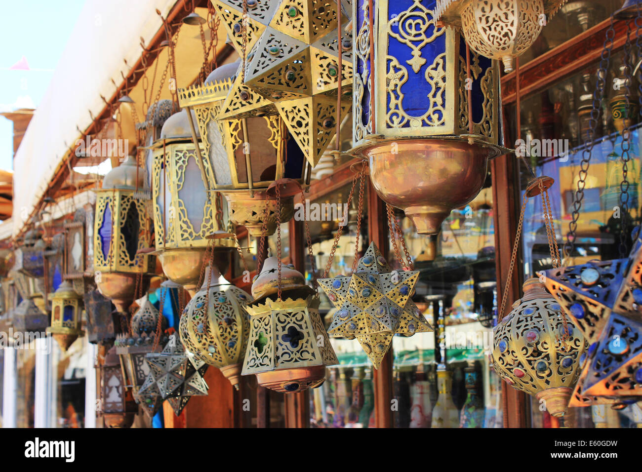set of old vintage lamps Stock Photo - Alamy