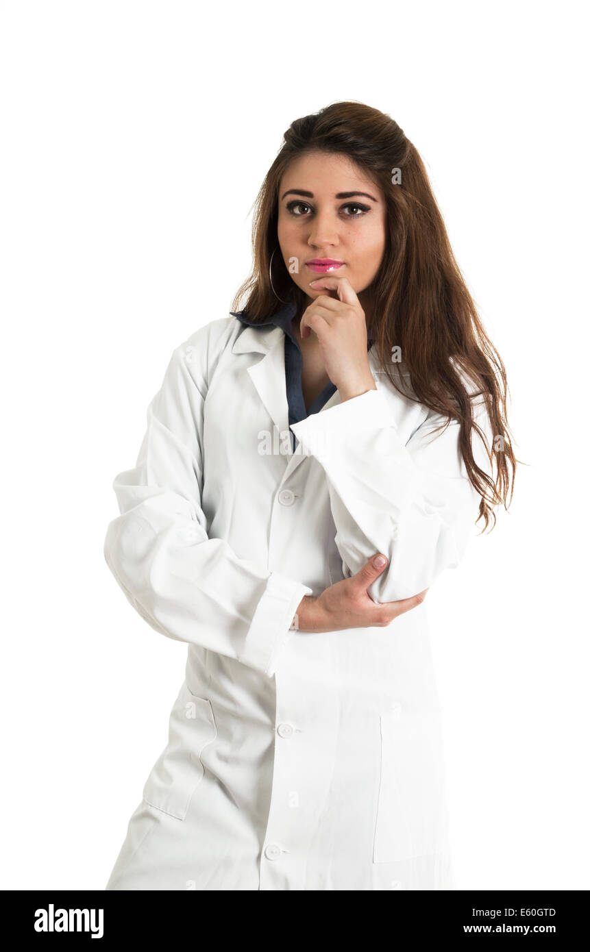Beautiful brunette woman medical worker hi-res stock photography and ...