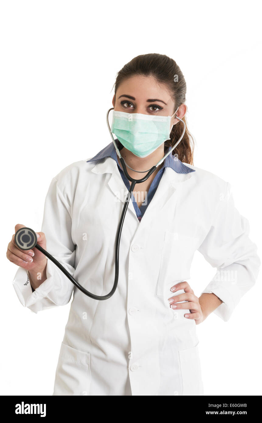 Young pretty female doctor hi-res stock photography and images - Alamy