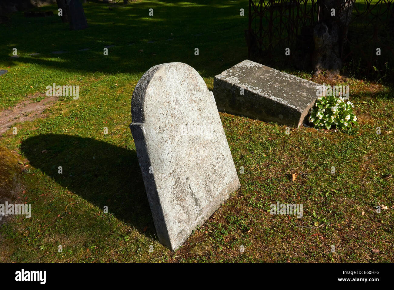 weathered old gravestone Stock Photo - Alamy