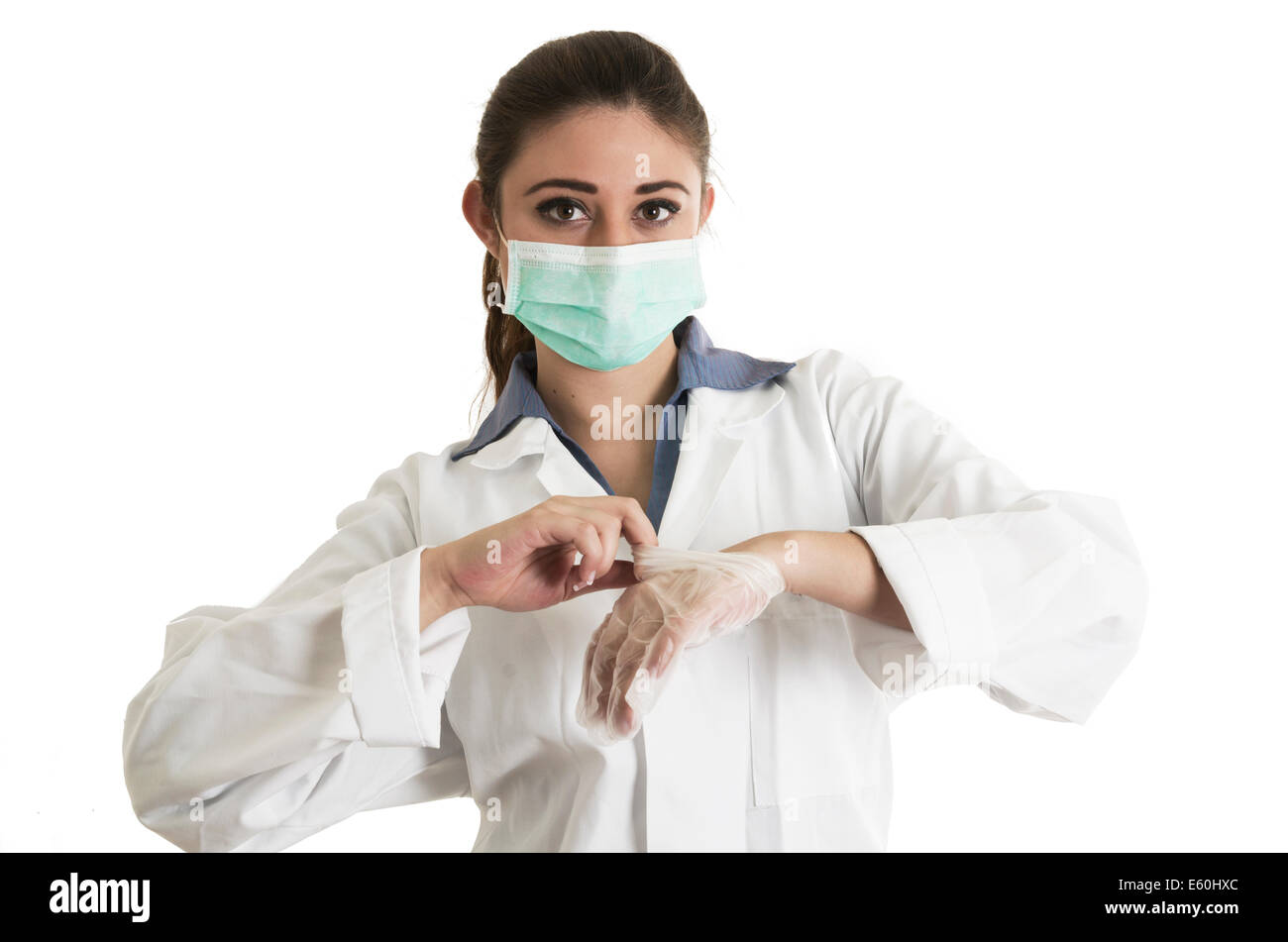 Successful female doctor wearing white hi-res stock photography and ...
